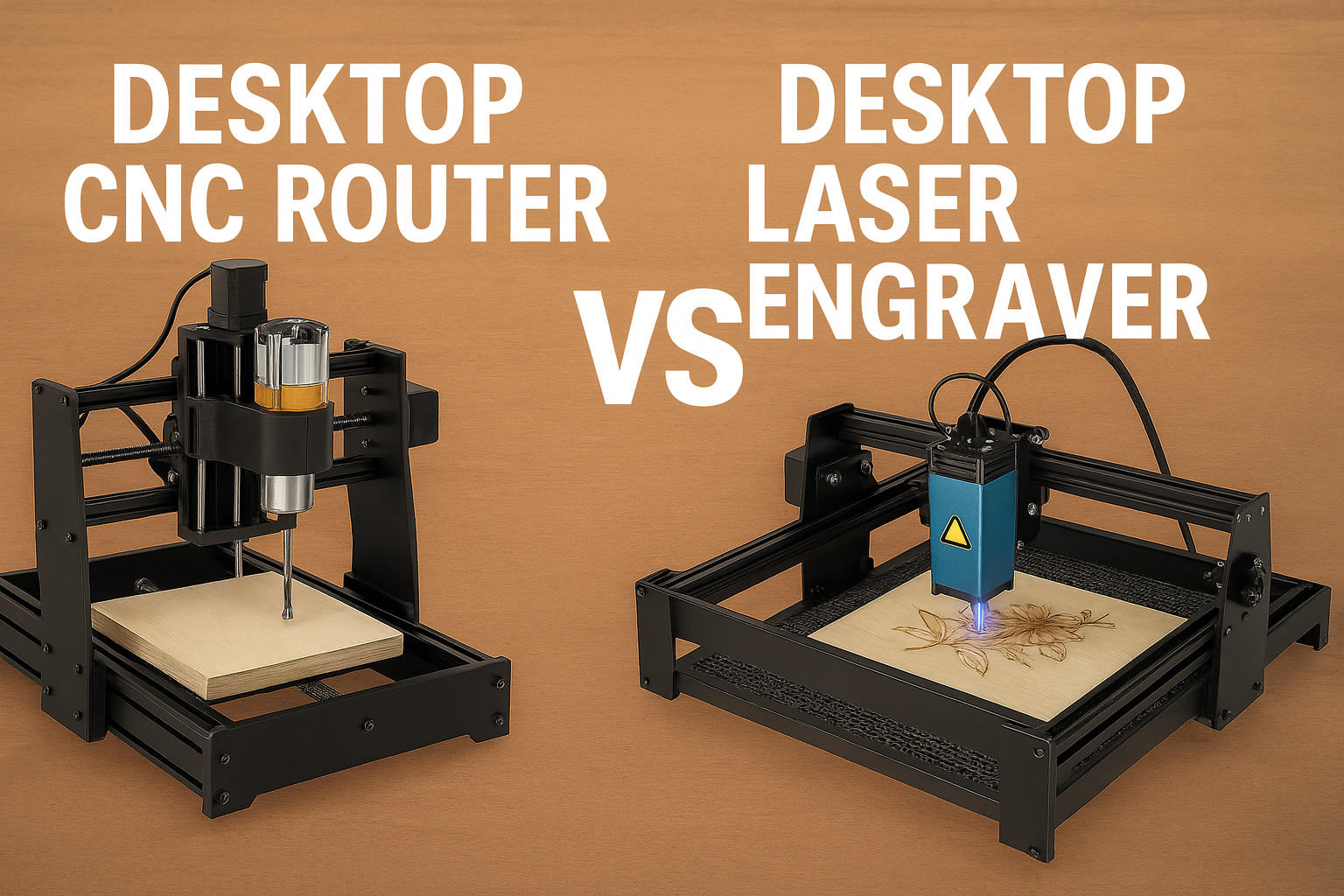 Desktop CNC Routers vs. Desktop Laser Engravers: Which Is Right for Yo