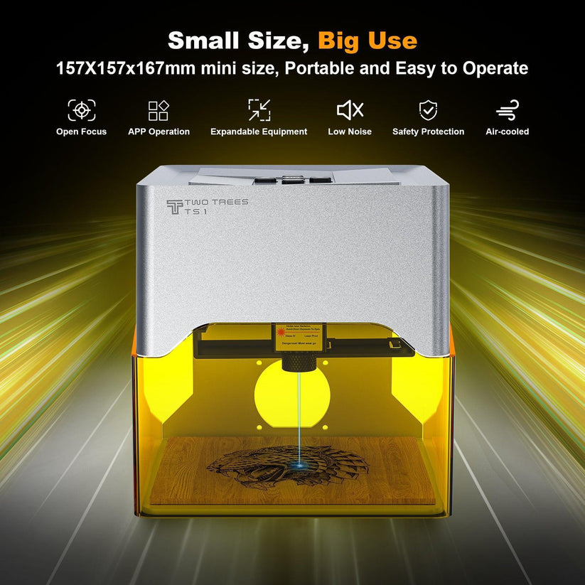Twotrees TS1 Mini Laser Engraver Machine | Compact Desktop Laser Engraver